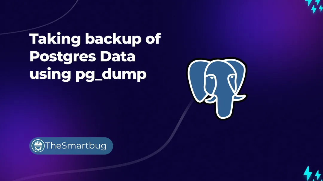 Taking Backup Of Postgres Data Using Pgdump